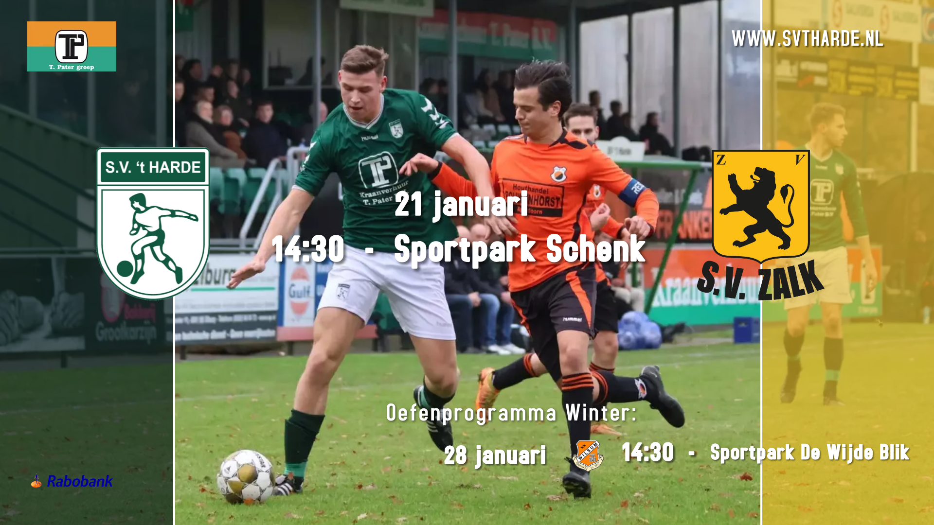 Voorbeschouwing S.V. ’t Harde – S.V. Zalk – S.V. ’t Harde