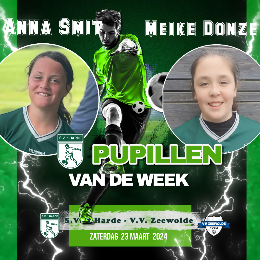 Pupillen van de week Anna Smit en Meike Donze – S.V. ’t Harde